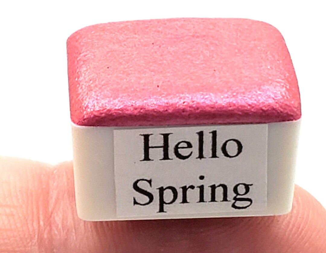 Pink Mica Metallic Watercolor, Sparkly Colorshift Handmade Art Gift for ...