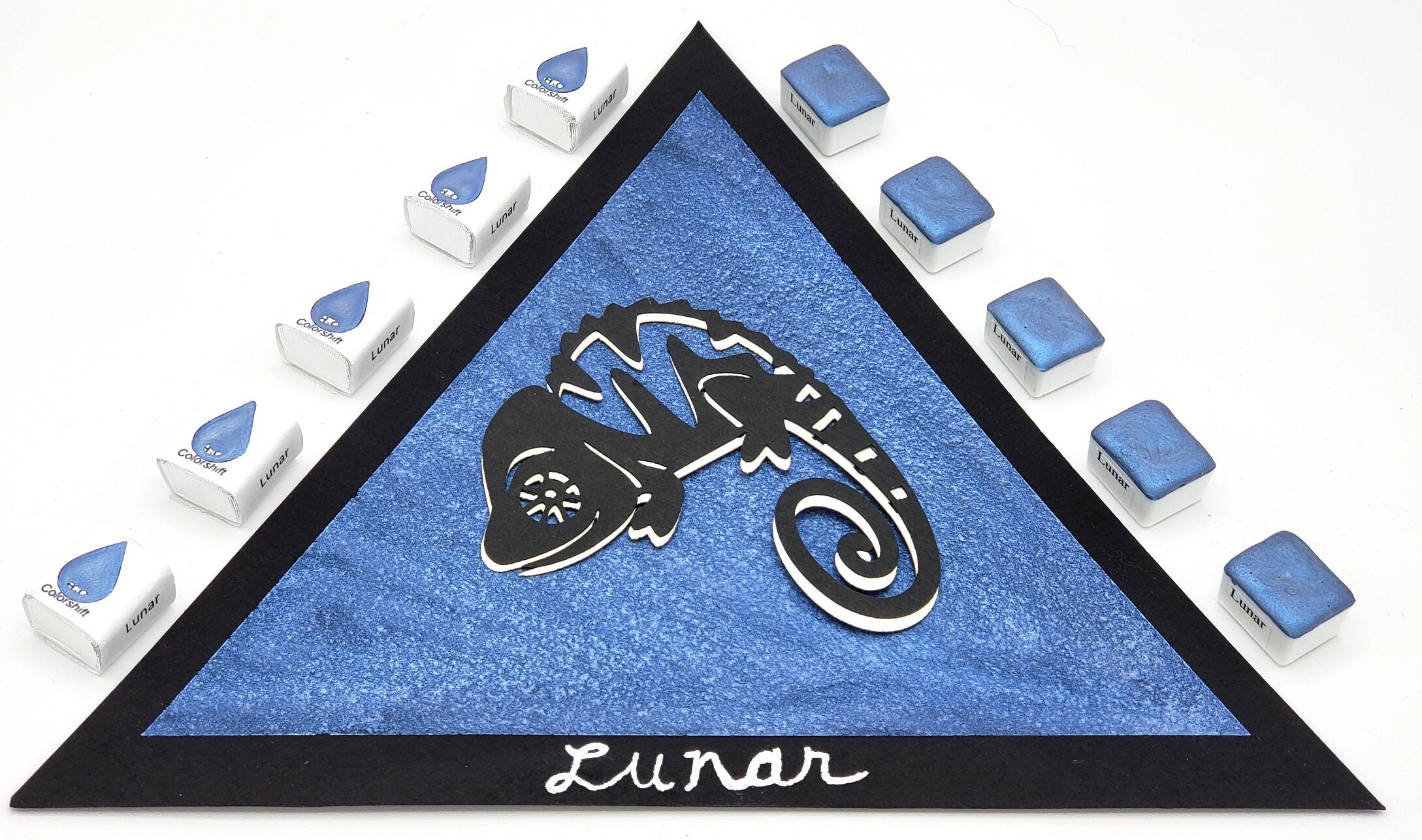 Blue Mica Metallic Watercolor, Sparkly Colorshift Handmade Art Gift for ...