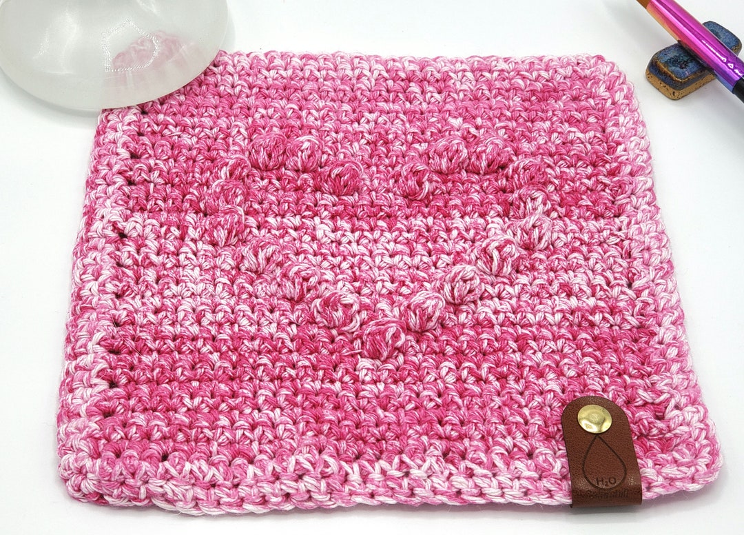 Reusable Crochet Washcloth, Zero Waste Watercolor Paint Brush ...