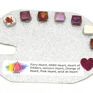 Mica Metallic Watercolor Dot Card Sampler Handmade Sparkly - Etsy