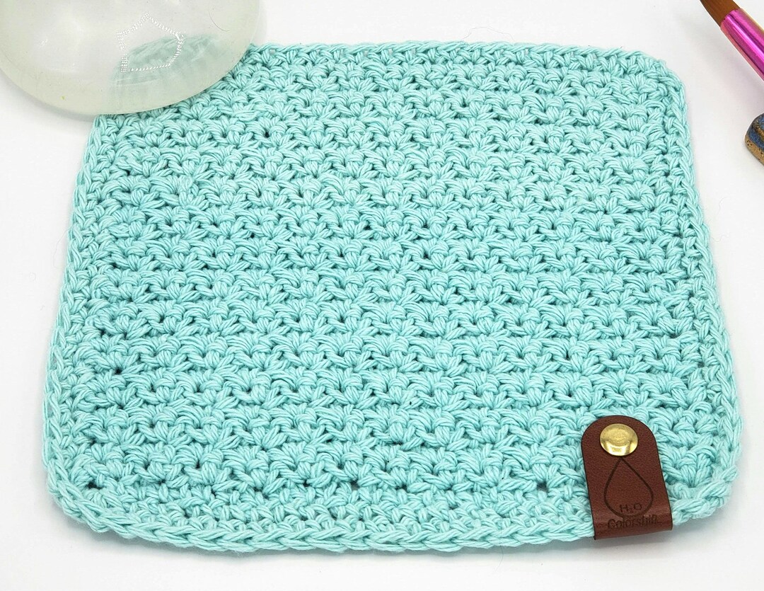 Reusable Crochet Washcloth, Zero Waste Watercolor Paint Brush ...