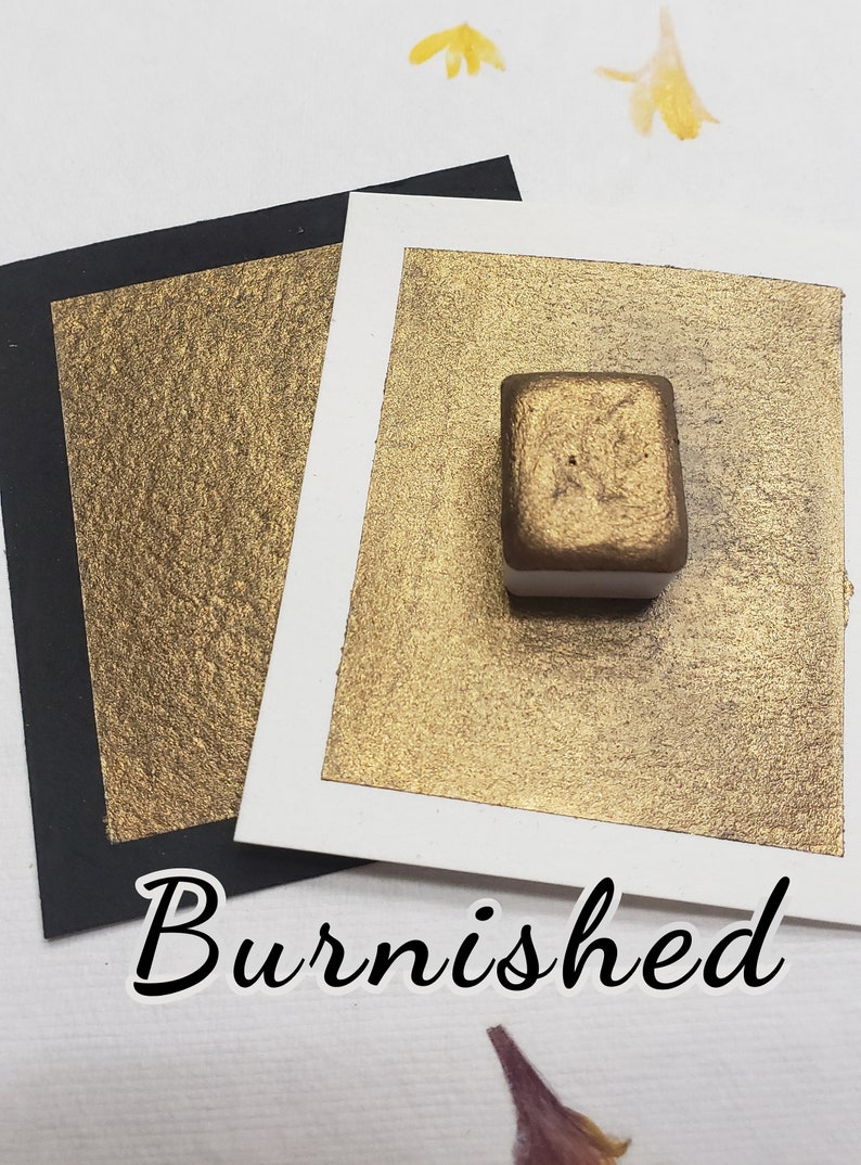Brown Mica Metallic Watercolor, Sparkly Colorshift Handmade Art Gift ...
