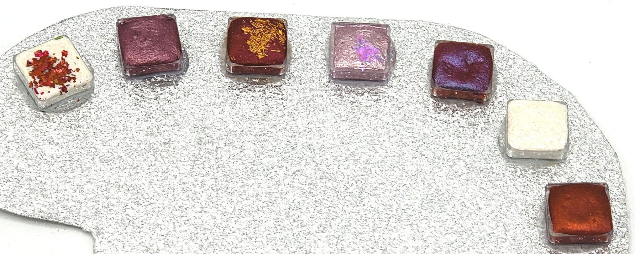 Mica Metallic Watercolor Dot Card Sampler, Handmade Sparkly Palette for ...