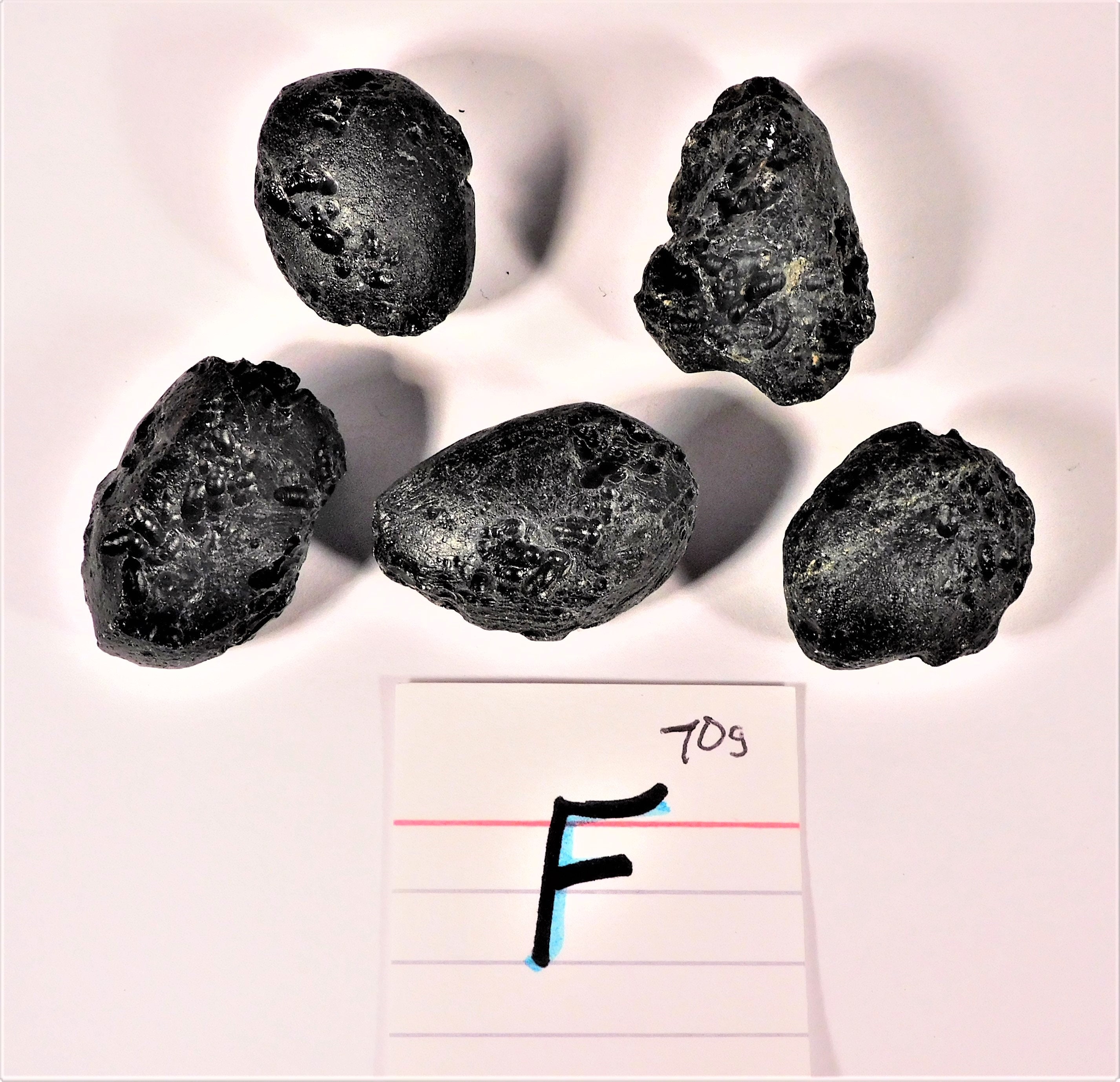 Outer Space Glass Tektites Group of Five Celestial Tear Drops - Etsy