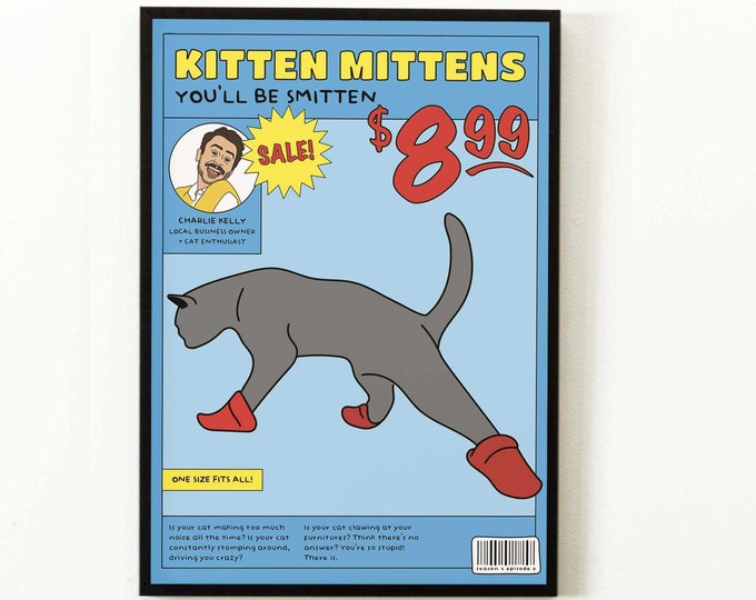 Kitten Mittens, It's Always Sunny in Philadelphia, Art Print Poster - Etsy