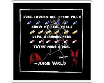 Juice Wrld 999 Sticker - Etsy