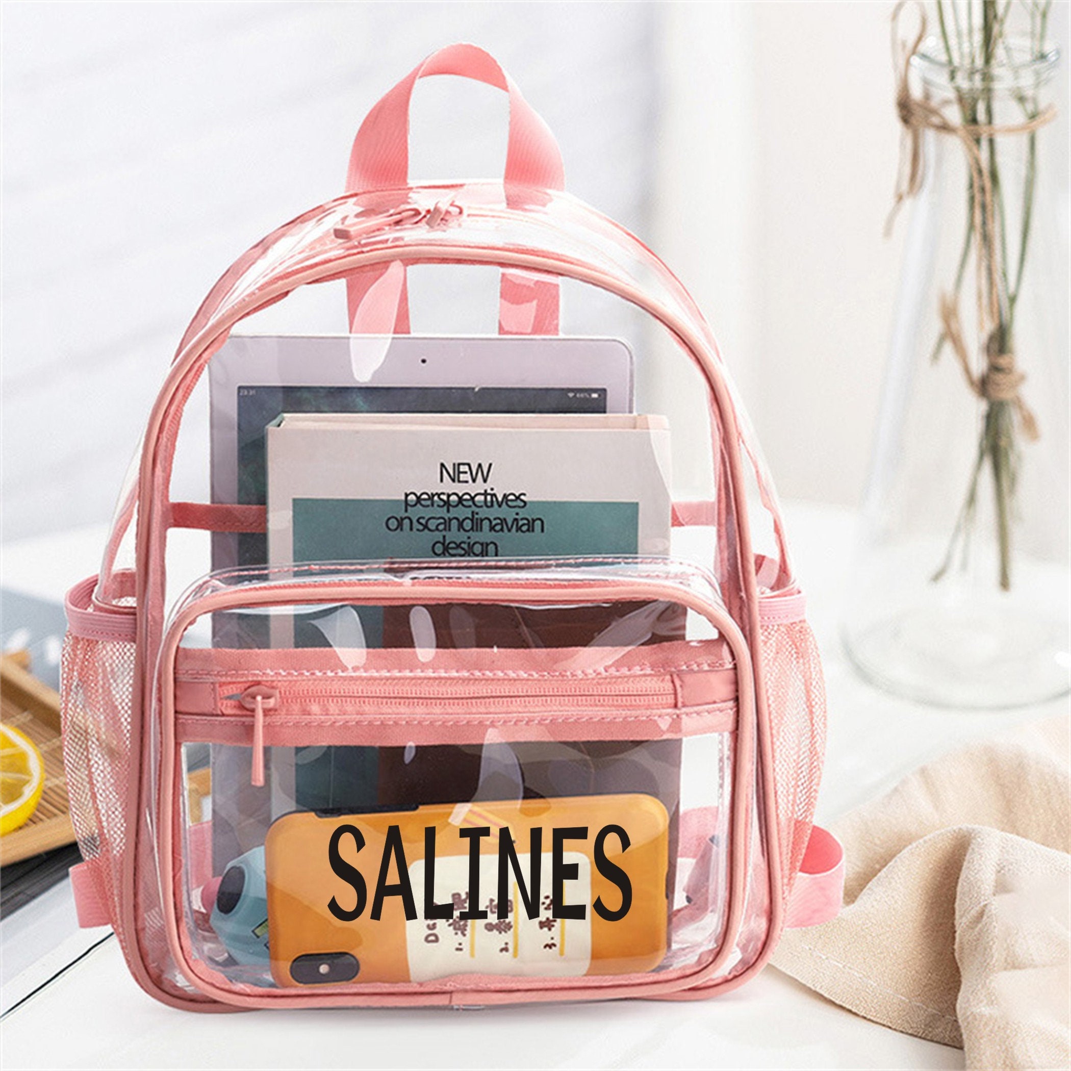 Clear Backpacks With Designs