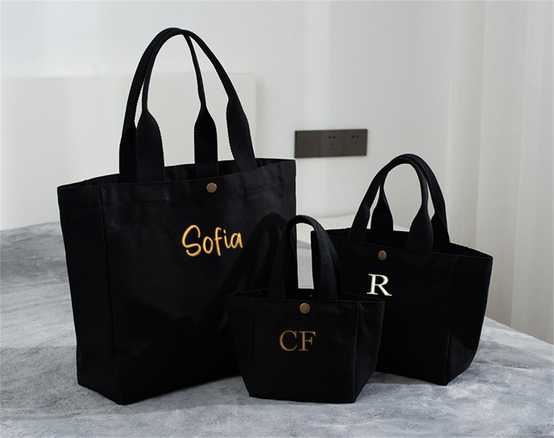Personalised Mini Canvas Tote Bagsmall Canvas - Etsy