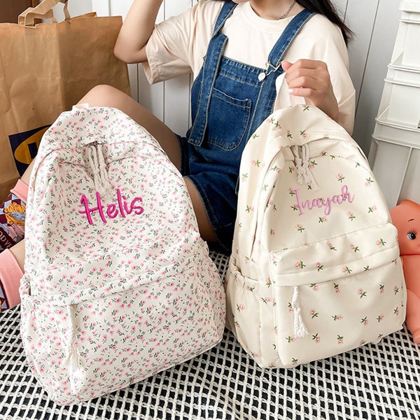 Floral Backpack - Etsy