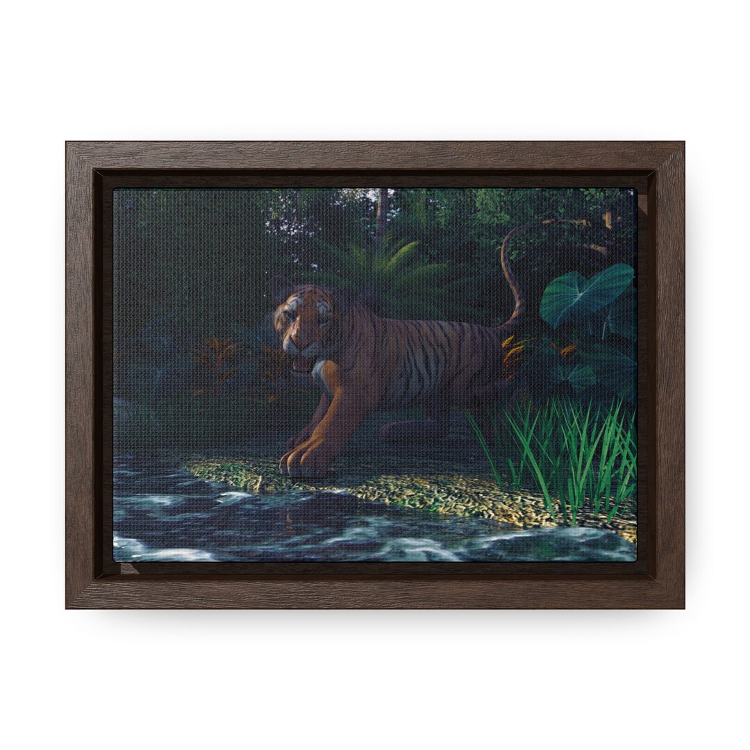 Tiger Canvas Wraps, Horizontal Frame - Etsy