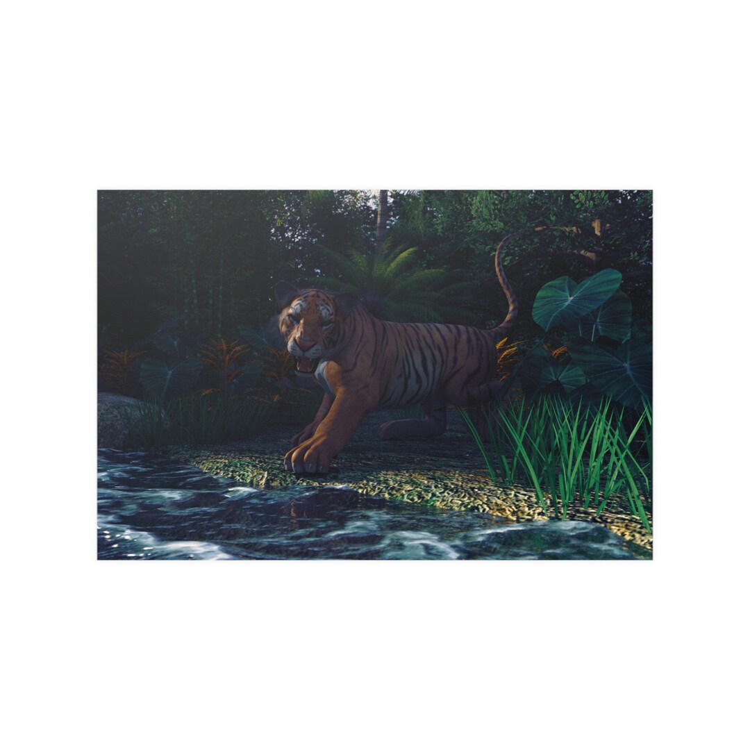 Patrick's Tiger Satin Poster (210gsm) - Etsy