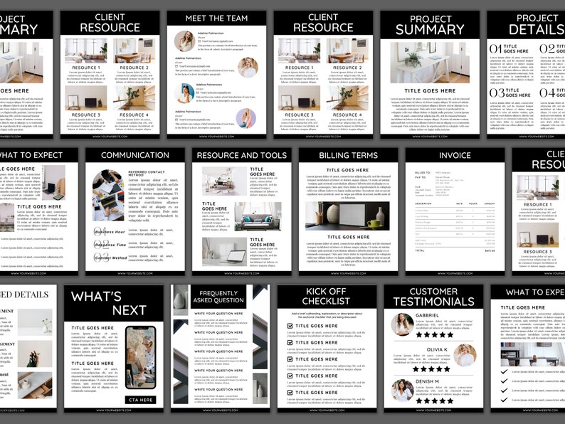 Client Welcome Packet Template | Client Onboarding Template | New ...