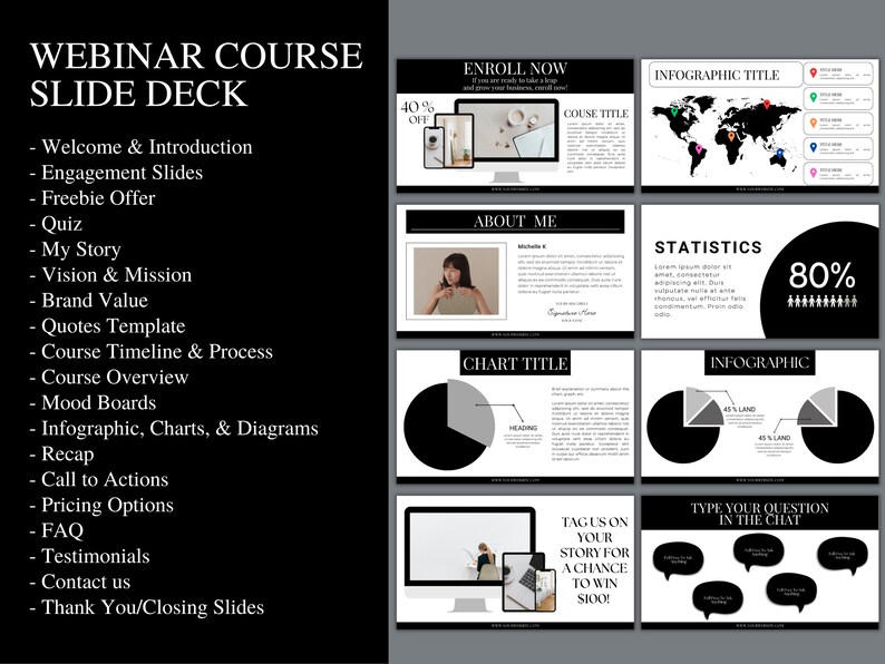 Webinar Slide Deck Canva Template, Pitch Deck Template, Marketing Pitch ...