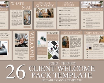 Client Welcome Packet Template | Client Onboarding Template | New Client Service Guide ...