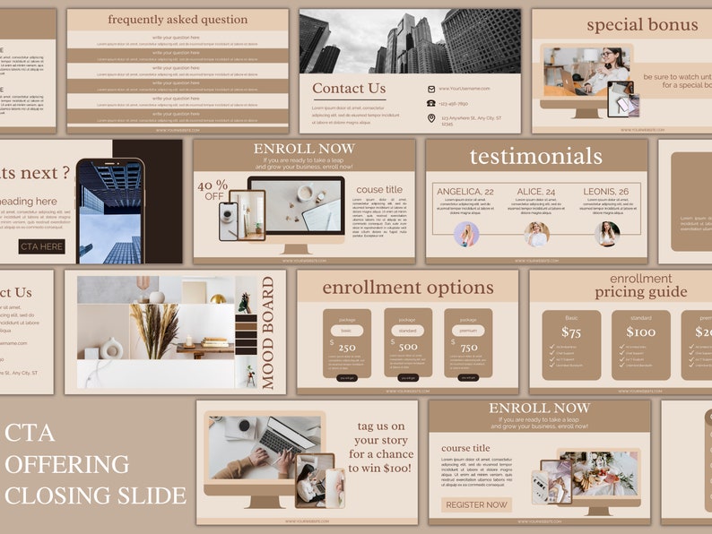 Webinar Slide Deck Canva Template, Pitch Deck Template, Marketing Pitch ...