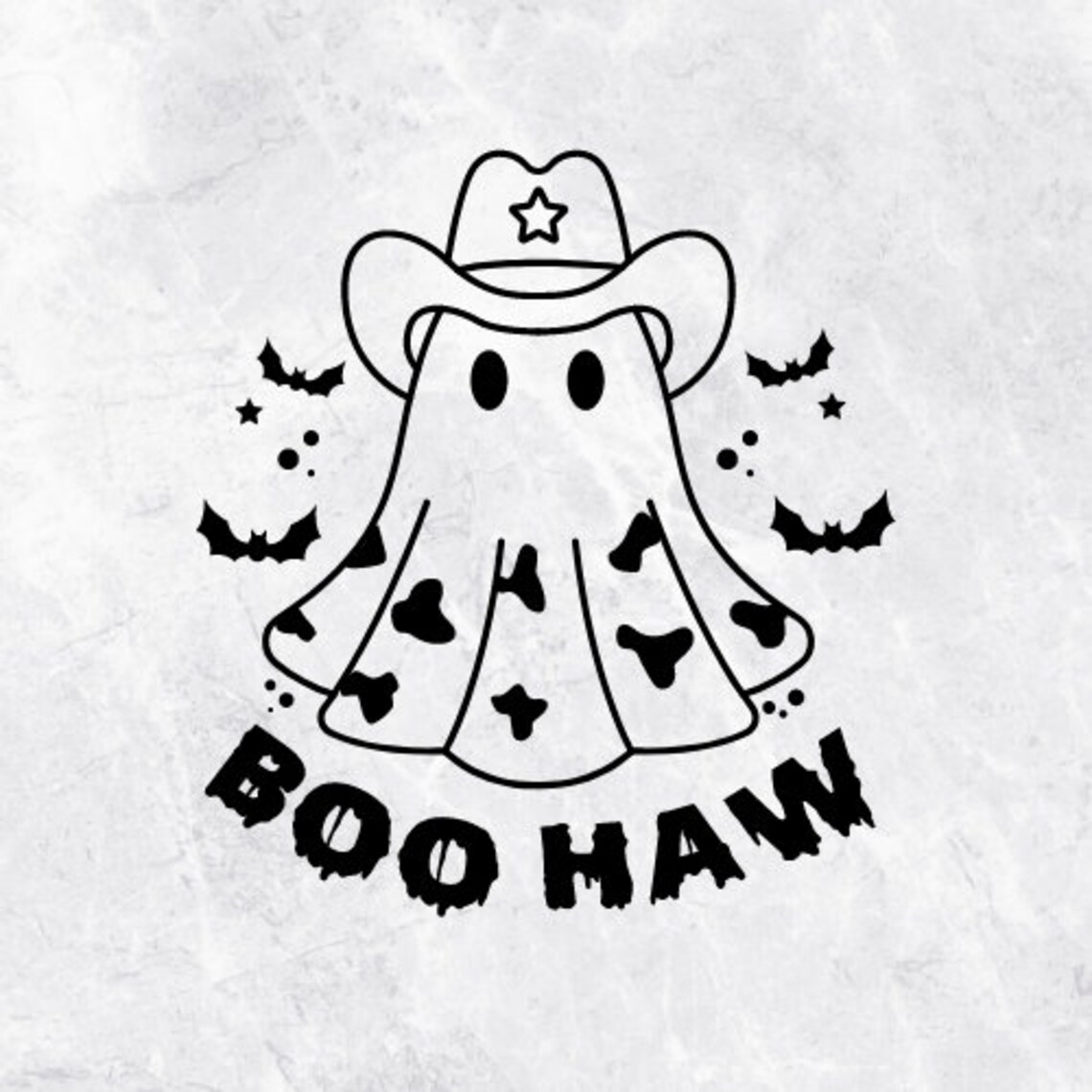 Boo Haw Cowboy Ghost Halloween SVG, Halloween PNG, Ghost SVG - Etsy