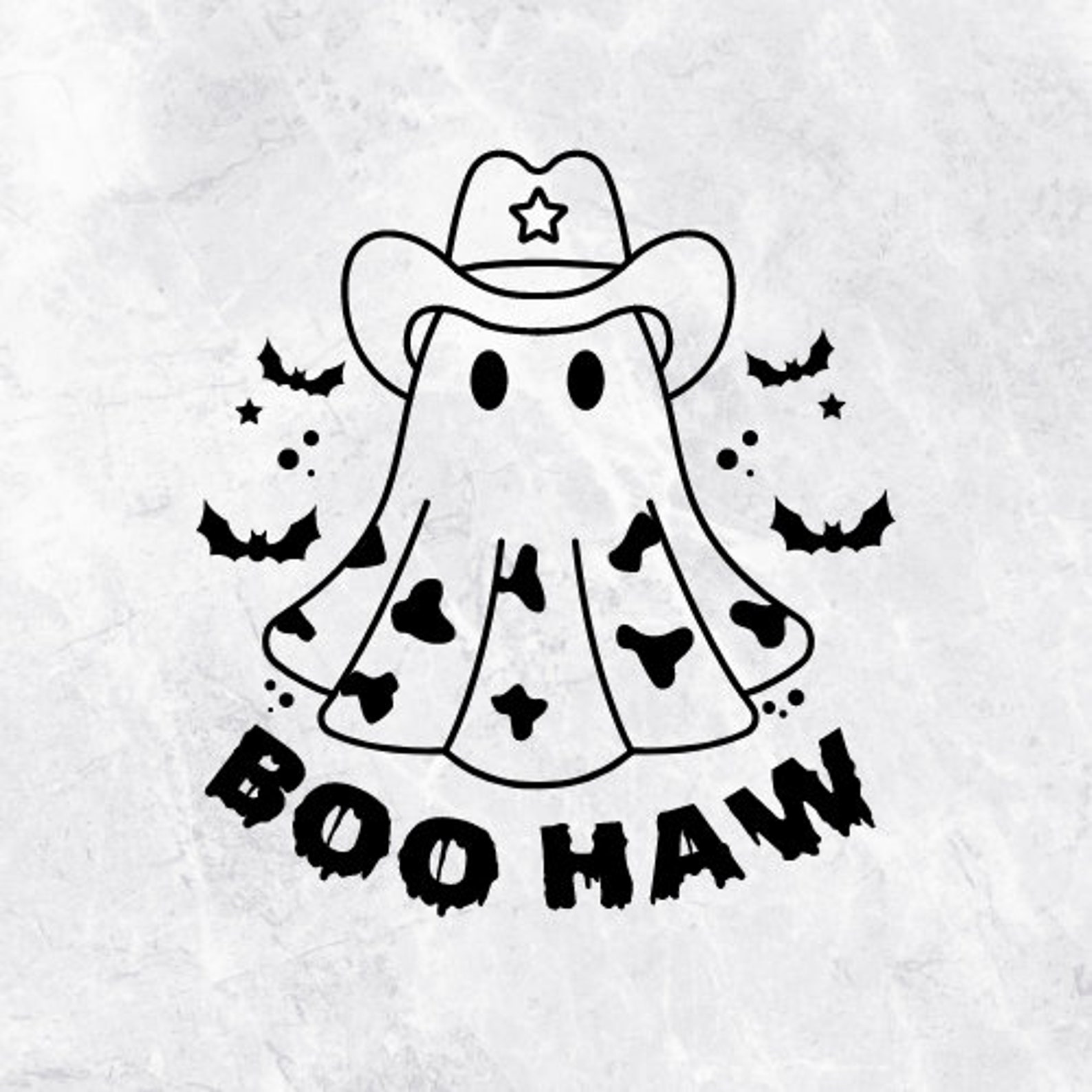 Boo Haw Cowboy Ghost Halloween SVG, Halloween PNG, Ghost SVG - Etsy