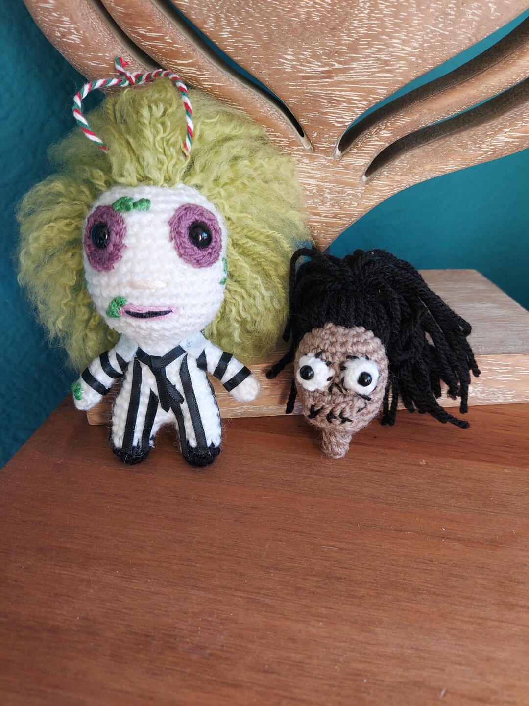 Betelgeuse (beetlejuice) and Shruken Head Hanging Decoration - Etsy