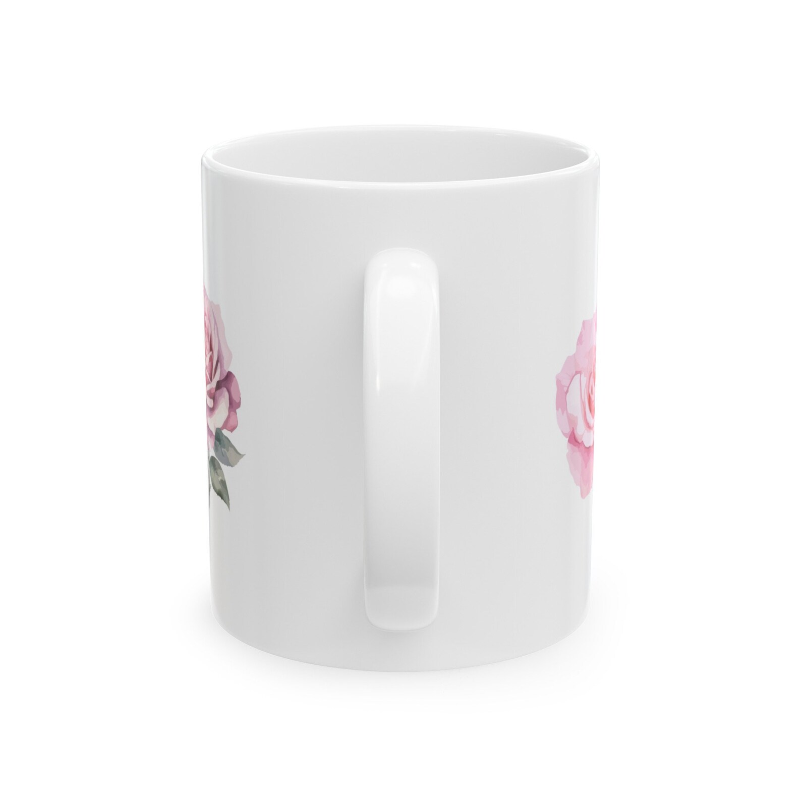 Pink Roses Coffee Mug Coffee Mug With Roses - Etsy