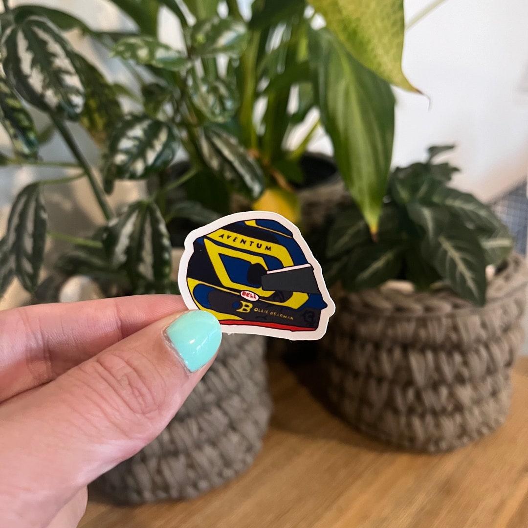 Ollie Bearman Helmet Sticker - Etsy