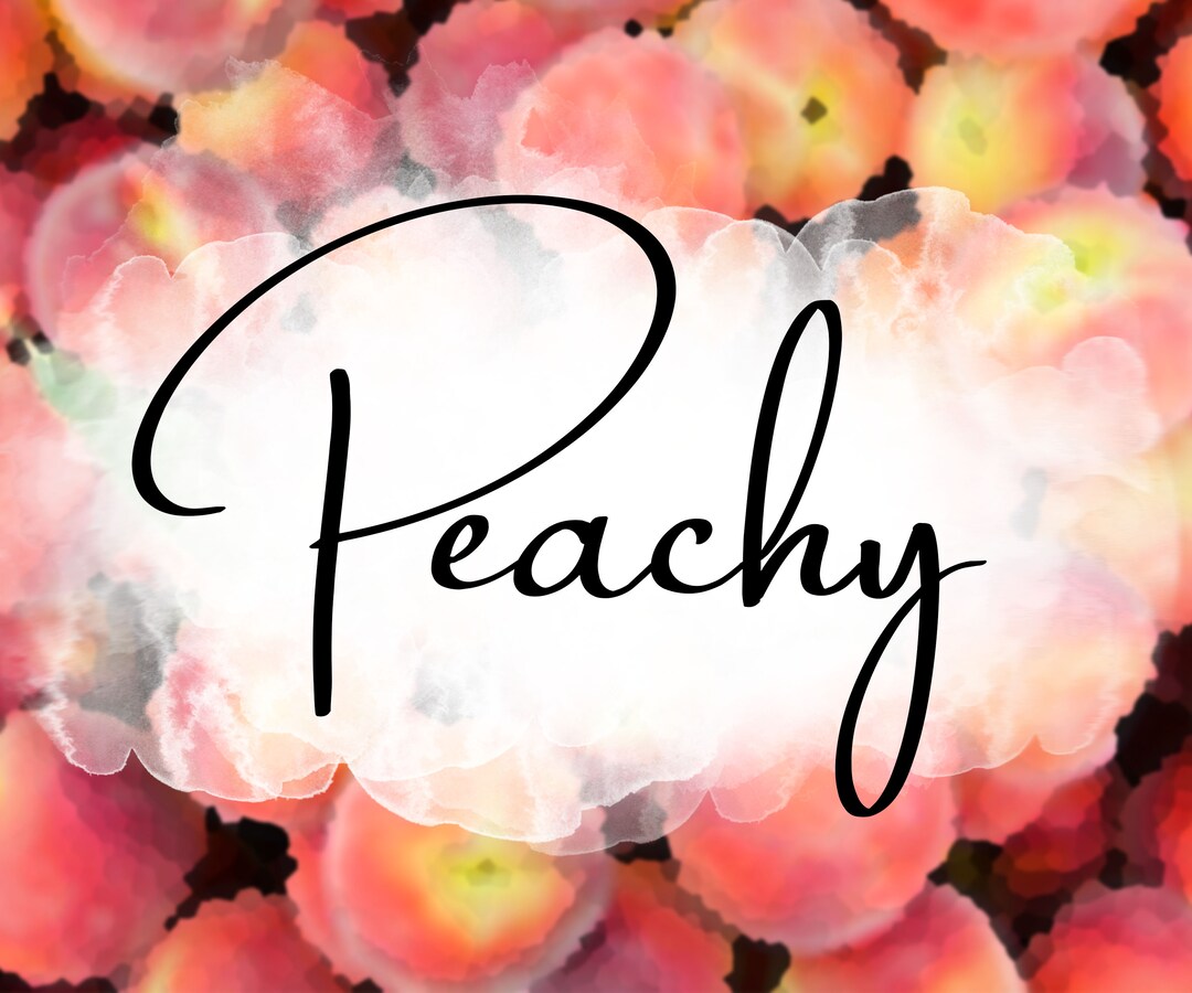 Peachy Font Calligraphy Font, Script Font, Farmhouse Font, Cricut Font, Procreate Font, Crafting ...