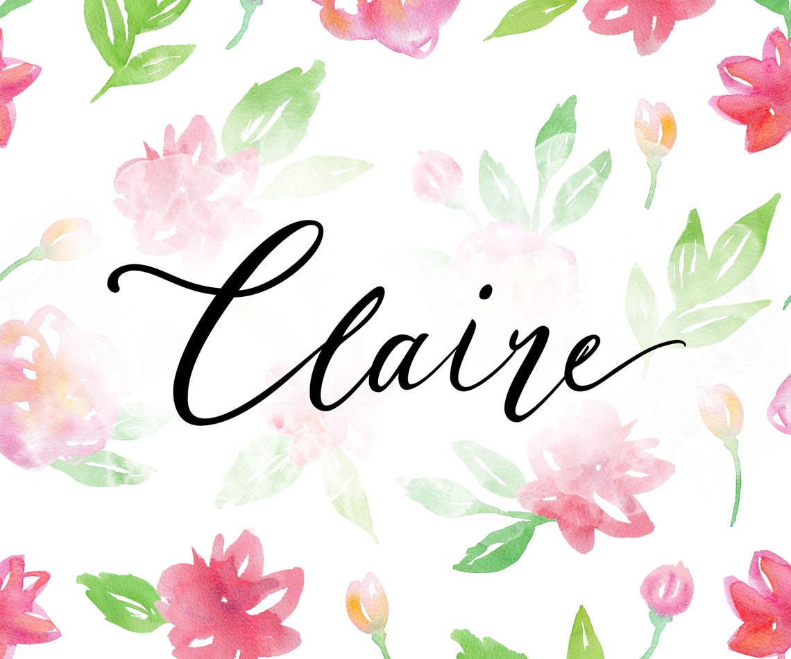 Claire Font Calligraphy Font, Script Font, Farmhouse Font, Cricut Font ...