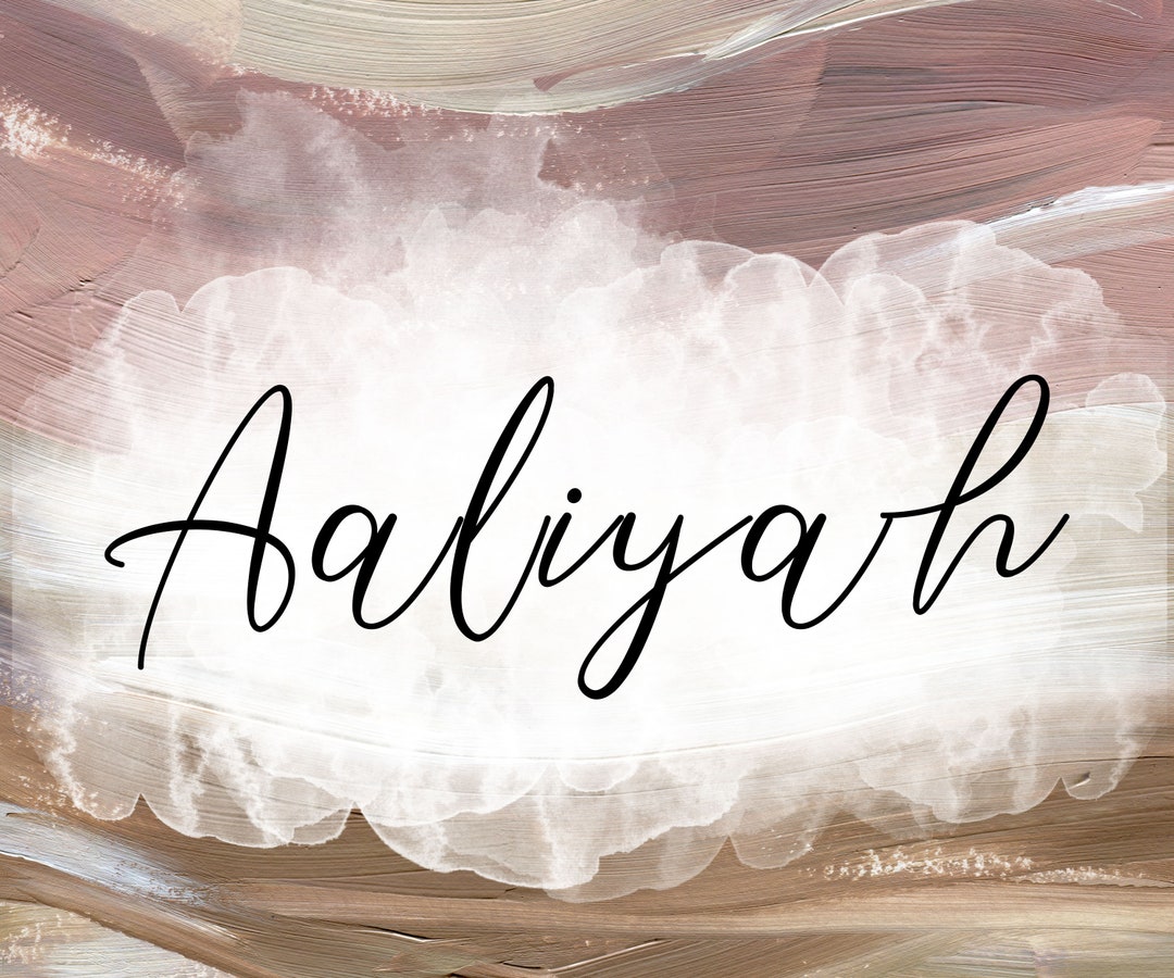 Aaliyah Font Calligraphy Font, Script Font, Farmhouse Font, Cricut Font ...