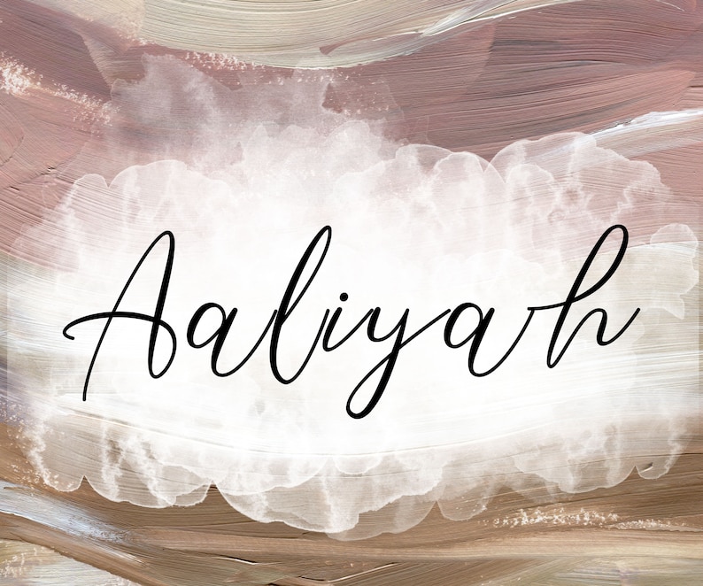 Aaliyah Font Calligraphy Font, Script Font, Farmhouse Font, Cricut Font ...