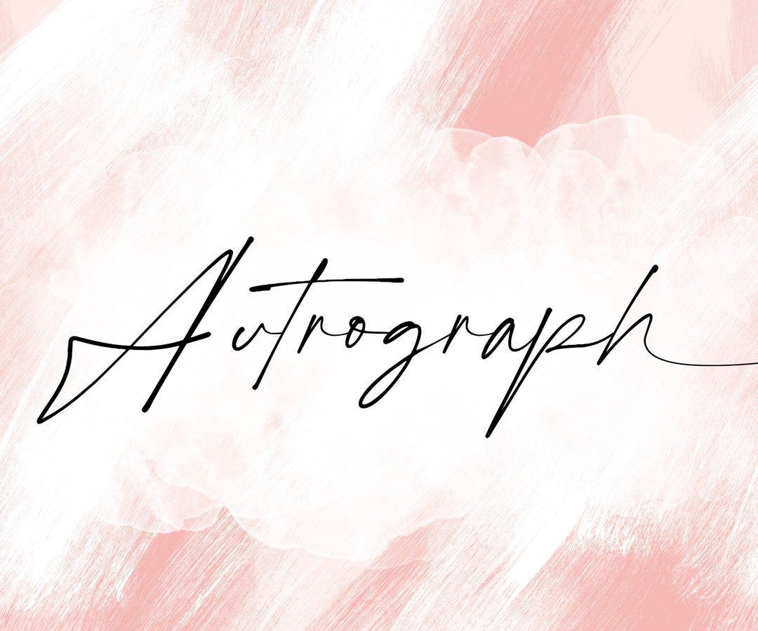Autograph Font Calligraphy Font, Script Font, Farmhouse Font, Cricut ...
