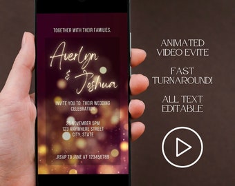 Motion Wedding Invitation - Etsy