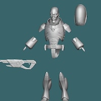 1/12 - RA-7 Protocol Droid 3D Printed Parts - Etsy