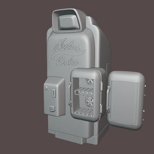 1:12 /18 Scale Fallout 4 Nuka Cola Vending Machine 3D Printed Figure ...