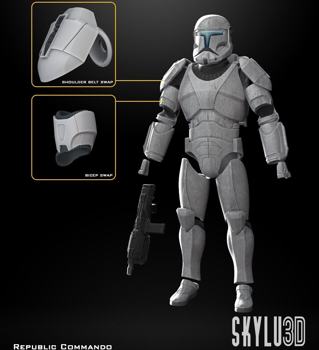 1:12/18/6 Scale Republic Commando Game Version Realistic Unpainted ...