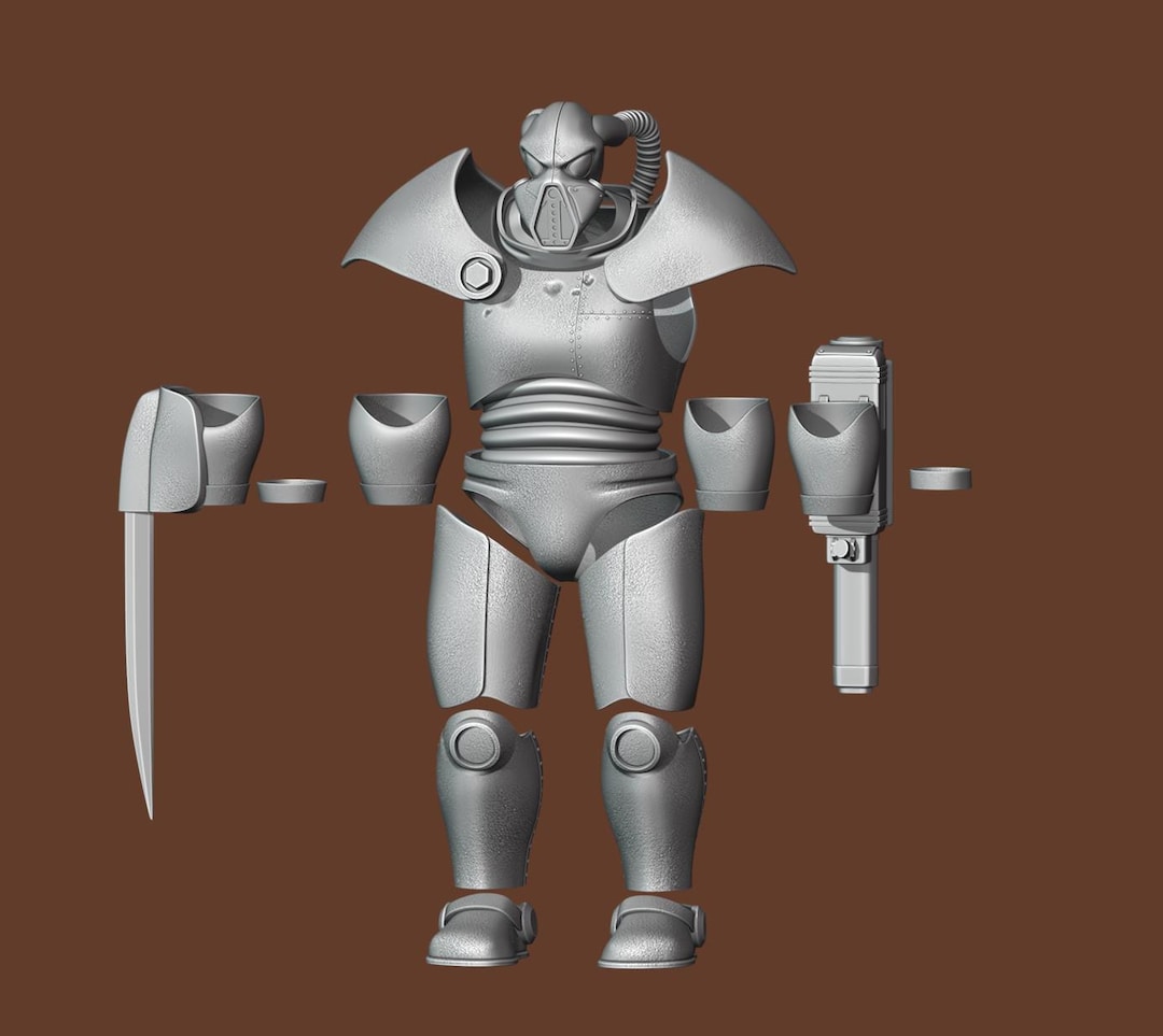 1:12/18/6 Frank Horrigan Power Armor Nonpainted 3D Printed Figure Kit ...