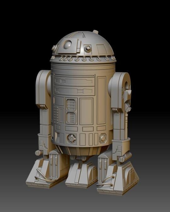 1:12 Scale 3D Printed R9 Astromech Droid Figure Star Wars - Etsy