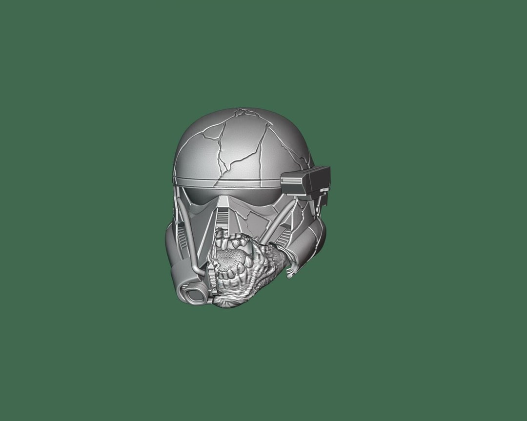1:12/18/6 Night Trooper Zombie Deathtrooper Helmet Unpainted Ahsoka ...