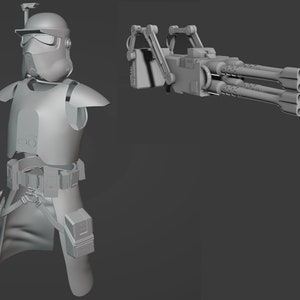 1:12/18/6 Scale Clone Heavy Gunner Armor and Quad Cannon Tartakovsky ...