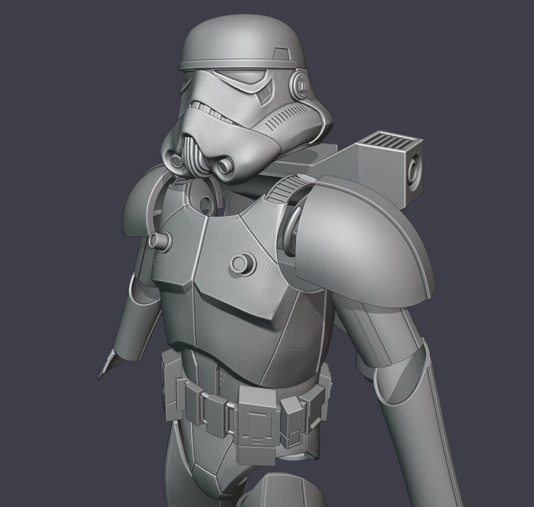 1:12/18/6 Dark Trooper Phase Zero Figure Kit Battlefront II Star Wars ...