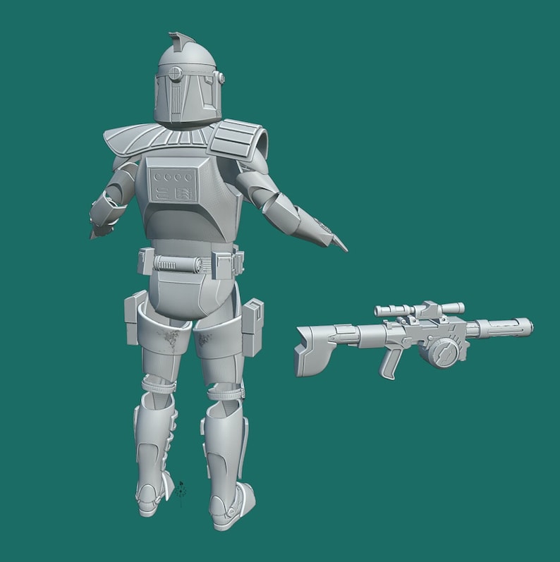 1:12/18/6 Scale Alpha Arc Trooper 2003 Style Black Series Upgrade Kit ...
