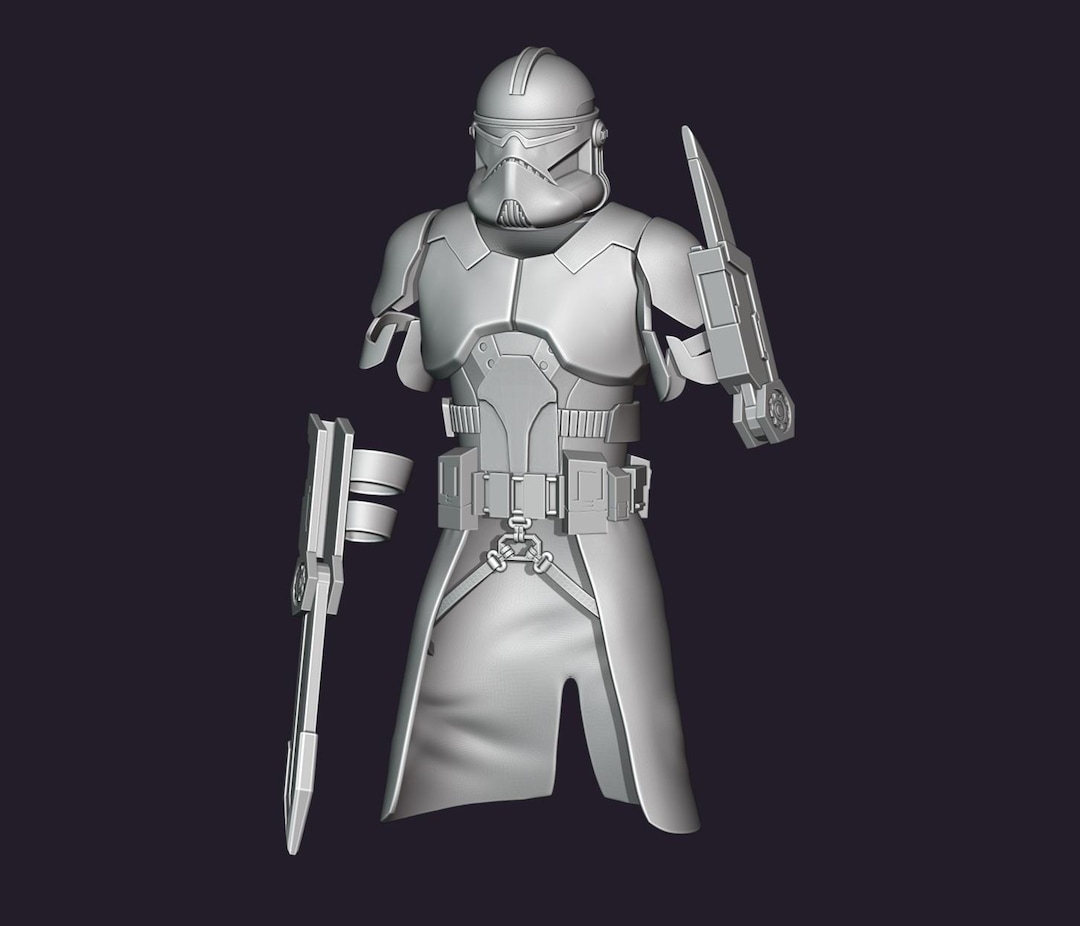 1:12/18/6 Scale Clone Trooper Assassin Rots Game Unpainted 3D Printed ...