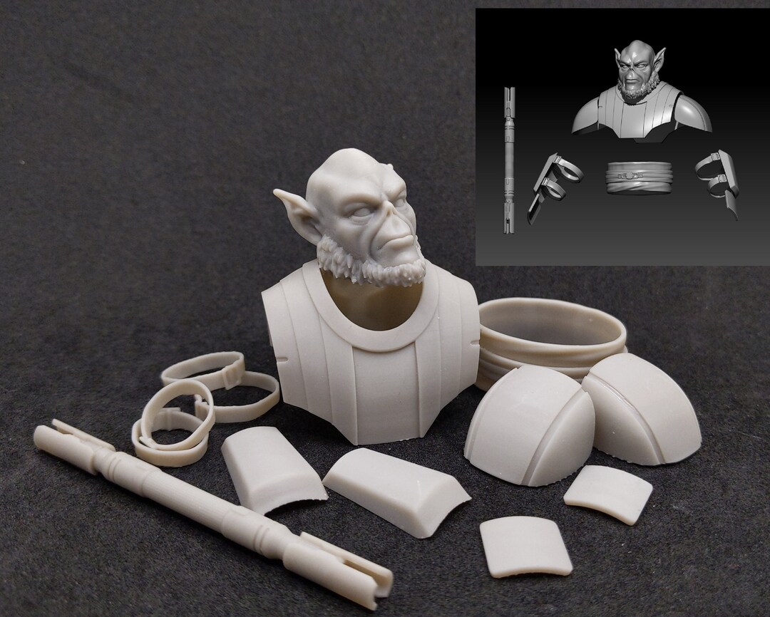 1:12/18/6 Scale Jaro Tapal Figure Kit Star Wars Black Series - Etsy