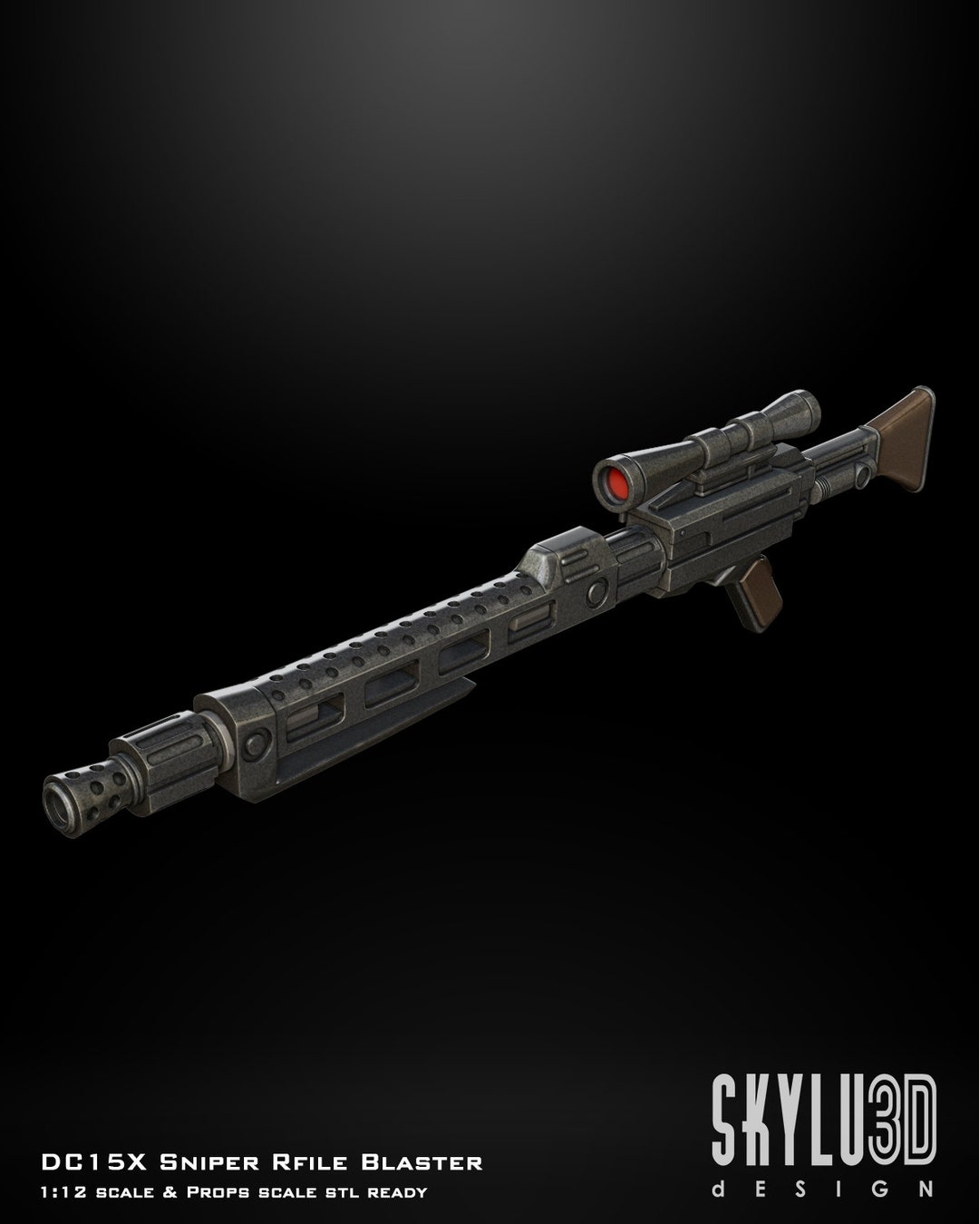 1:12/18/6 Dc-15x Blaster Rifle Star Wars Black Series - Etsy