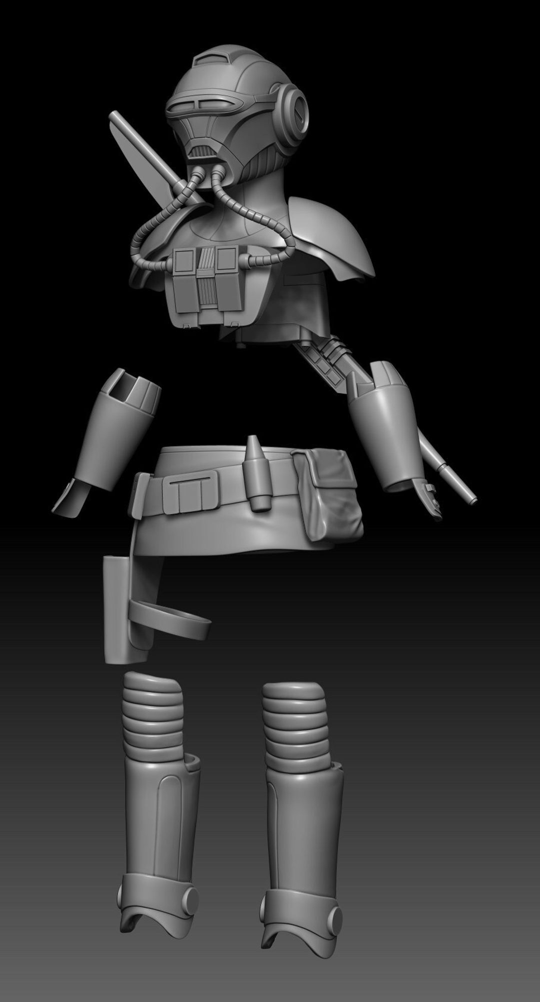 1:12/18/6 Ketsu Onyo Star Wars Rebels Figure Kit Star Wars Black Series ...