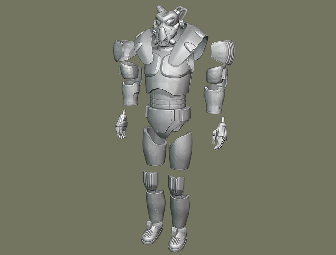 1:12 Scale Remnants Power Armor Kit Fallout New Vegas 3D Printed Figure ...