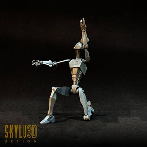 1:12 Scale Clone Wars Commando Droid Figure Black Series - Etsy