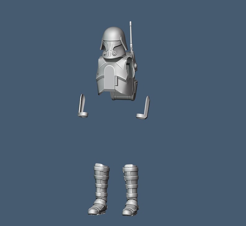 1:12/18/6 Scale Cold Assault Snow Clone Trooper Unpainted 3D Printed ...
