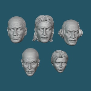 1:12/18/6 the Bad Batch Realistic Style Unpainted Headsculpt Star Wars ...