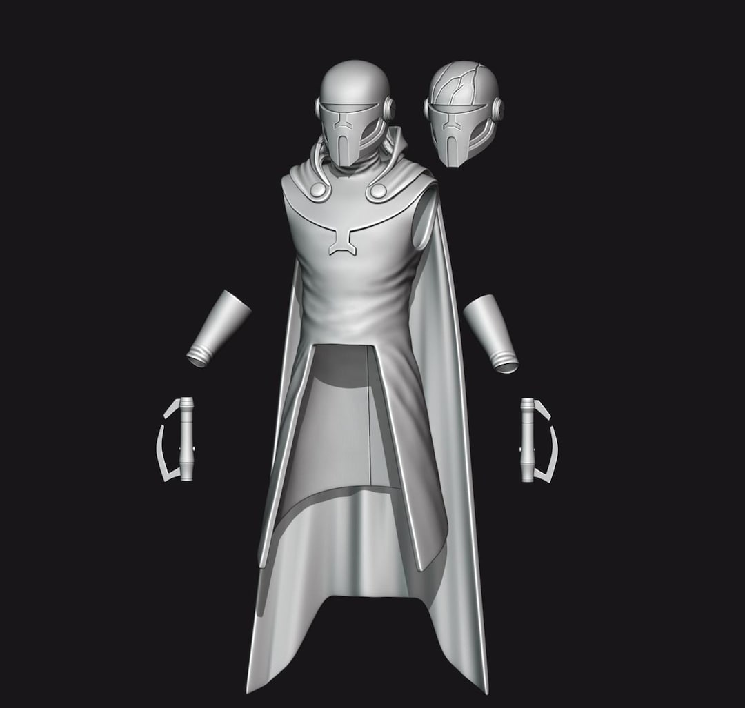 1:12/18/6 Darth Momin Sith Lord Unpainted 3D Printed Figure Kit Star ...
