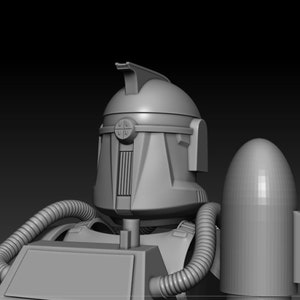 1:12 Scale Scuba Clone Trooper Clone Wars Star Wars Black Series Figure ...