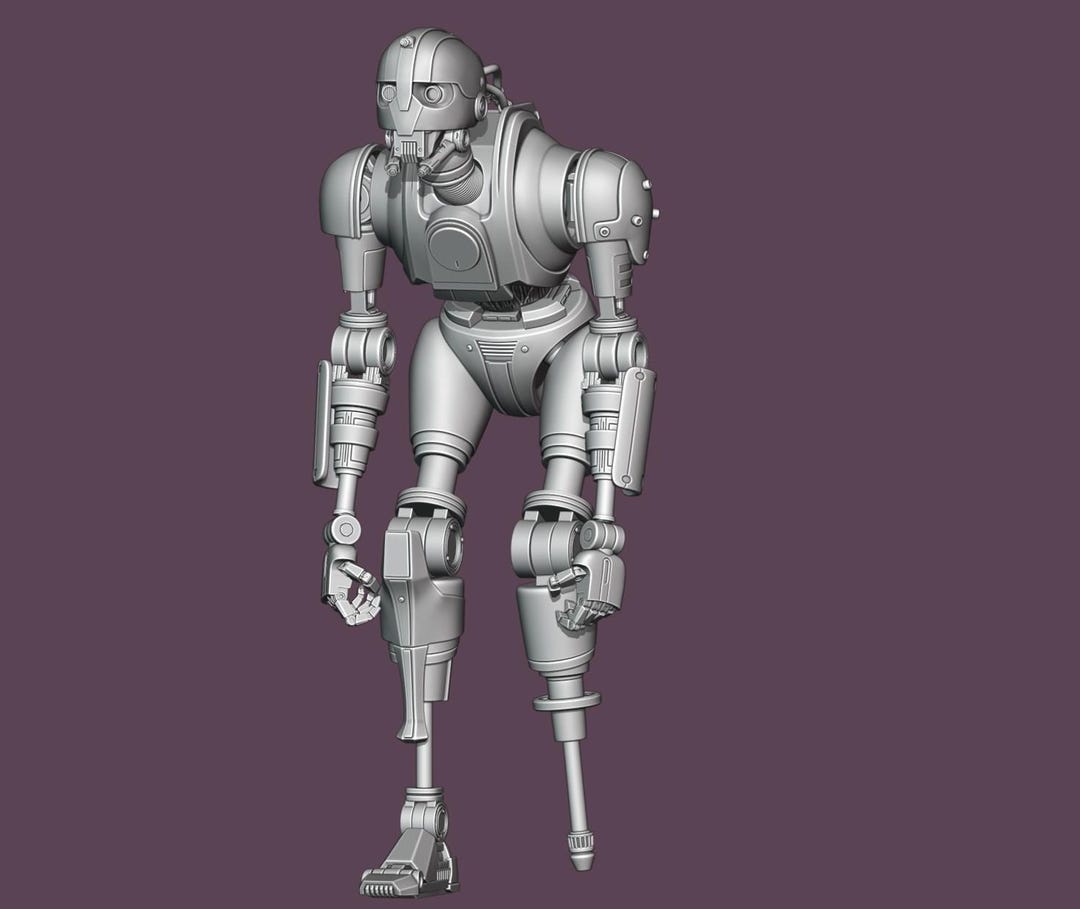 1:12/18/6 Scale SM-33 Pirate Droid Skeleton Crew 3D Printed Unpainted ...